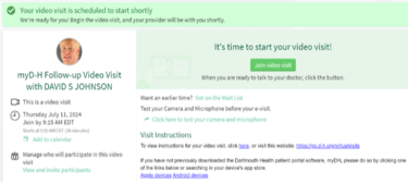Setting Up and Attending Your Virtual Appointment | Patients & Visitors ...